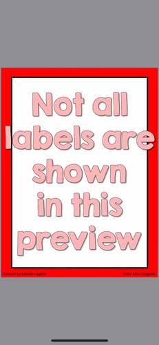 Ultimate Classroom Label Bundle by Little Miss Edugator | TPT