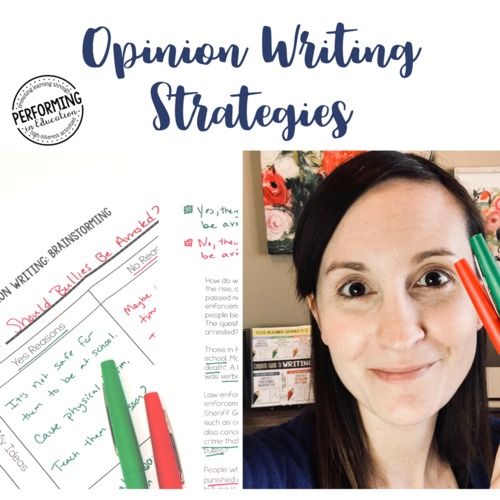 Opinion Writing Strategies FREE Introduction (Brainstorming) | TpT