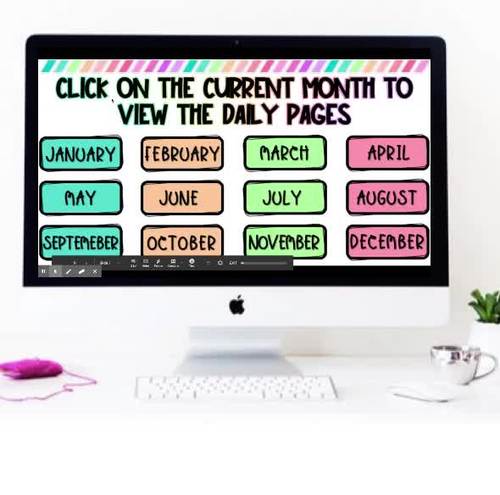 DAILY MORNING MESSAGE NO PREP AND ALL EDITABLE by Math and Glitter