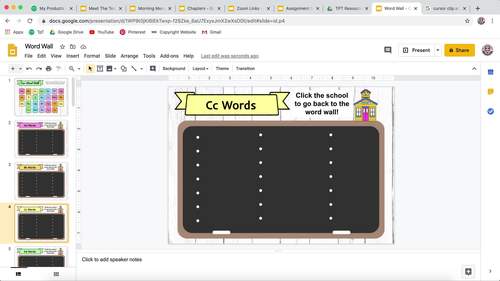 Digital Interactive Word Wall by Emily Wong | TPT
