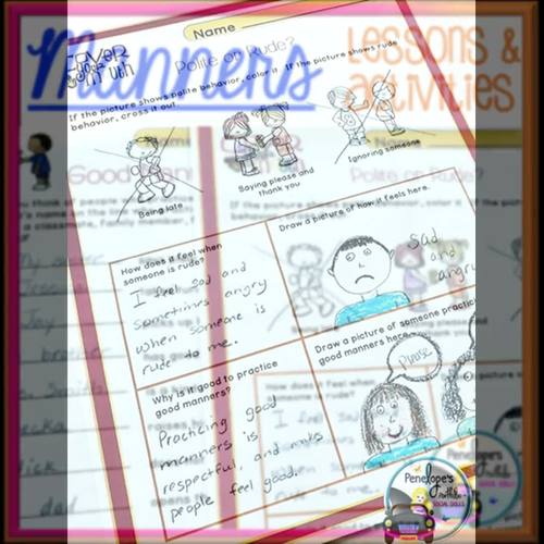 GOOD MANNERS Lessons and Activities - Character Education | TpT