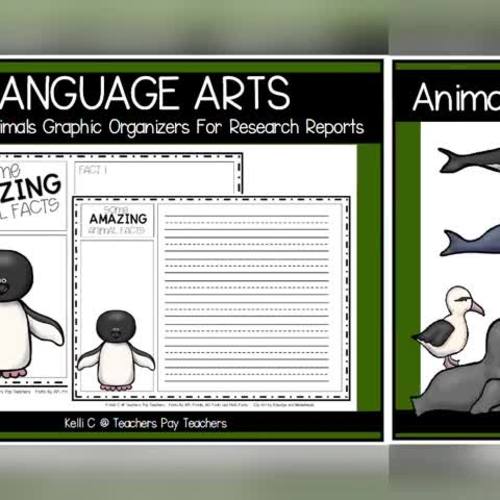 Animal Research Templates for Antarctic Animals by Kelli C | TPT