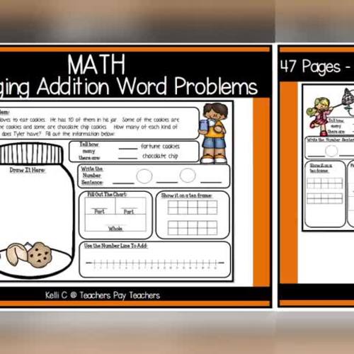 Addition Word Problems To 20 With Sum Provided | Solve Using Multiple ...