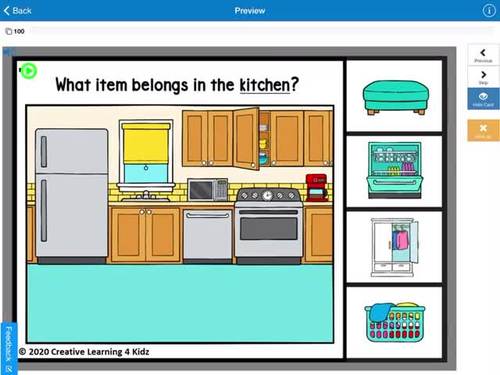 Parts of the House Boom Cards for Distance Learning by Creative ...