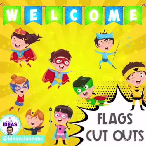 SUPERHERO- COMIC- Theme Classroom Decor Bundle by Ideas Clase abc