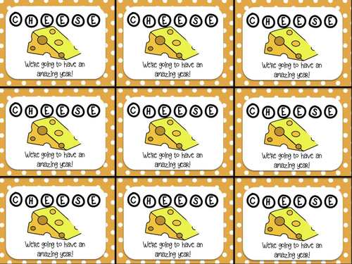 Cheez-It Beginning of Year Gift Tag-Cheese! We're going to have an ...