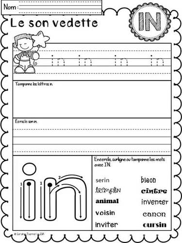 French Sound of the Day / Son vedette du jour (sons français) | TpT