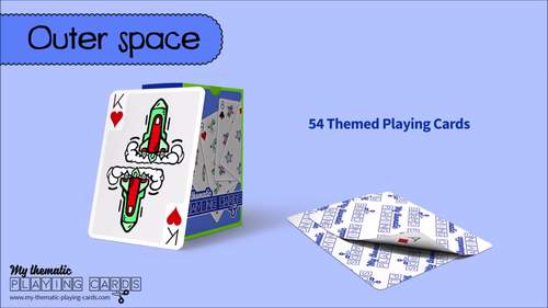 Outer Space Themed Playing Cards Deck by MyThematicPlayingCards | TPT