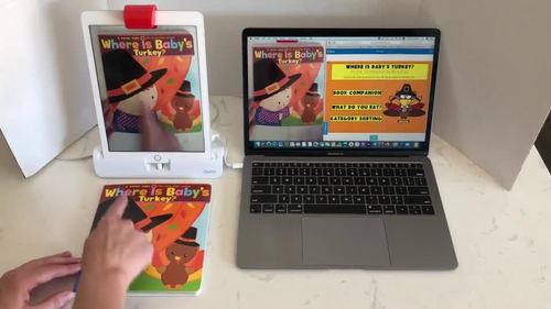 WHERE IS BABY'S TURKEY? DIGITAL BOOM CARD, BOOK COMPANION (AAC, SPEECH)