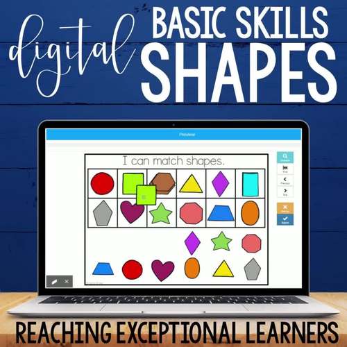 Digital Basic Skills Binder: Shapes by Reaching Exceptional Learners