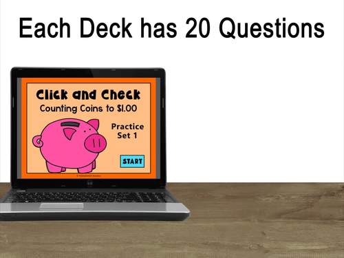 Counting Coins to $1.00 Digital Practice Activity by Mitchell MATH ...