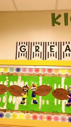 Football Bulletin Board Back to School Beginning of the Year Goal ...