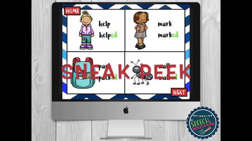 NO PRINT Back to School Regular & Irregular Past Tense Verbs Distance ...