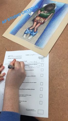 AP® STUDIO ART Evaluation Peer Grading Rubric High School Art | TPT