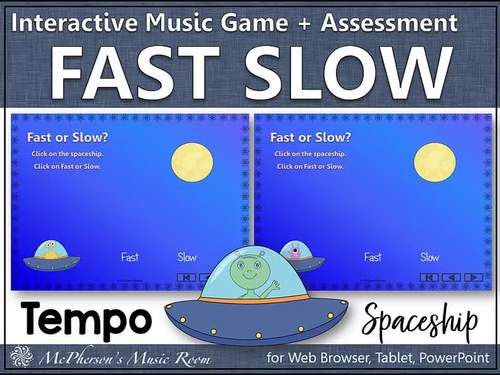 Tempo Fast & Slow Music Opposite Interactive Music Game + Assessment ...