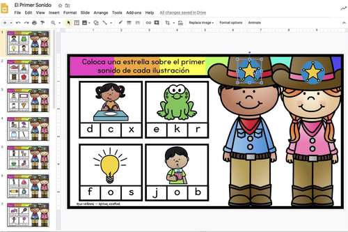 Centros de Sonidos Iniciales - Beginning Sounds Distance Learning in ...