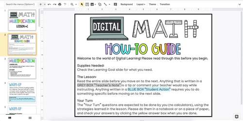 Distance Learning Math Lessons w/ Videos - Multiplication/Division Bundle