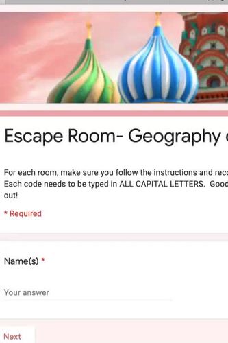 Russia Geography Digital Escape Room, Breakout Room, Test Prep Distance ...