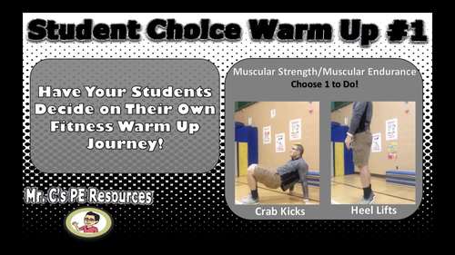 Student Choice Fitness Warm Up Powerpoint #1 by Mr C's PE Resources