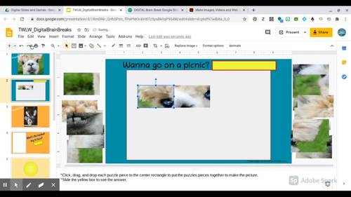 DIGITAL Brain Break Google Slides by Teaching with Little Winks | TPT