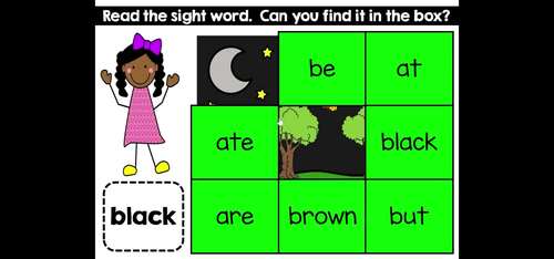 Primer Sight Words Set 2 Mystery Picture Google Slides™ | TPT