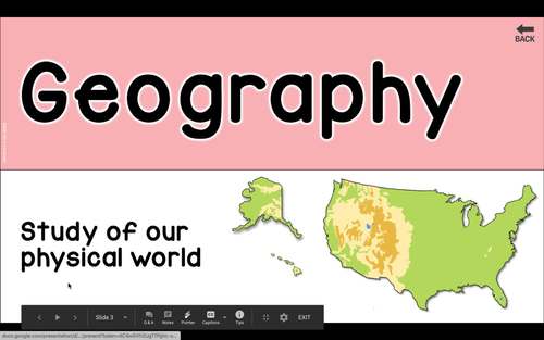 Geography of the United States ONLINE Interactive Notebook for Upper ...