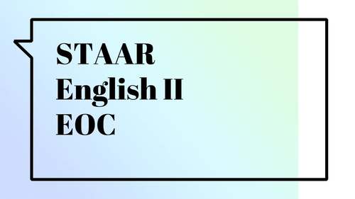 PowerPoint: STAAR 1.0 EOC English II Exam Review by Texas ELAR Coach