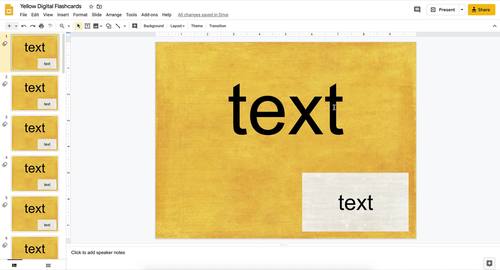 Digital Flashcard Templates | Distance Learning | Google Classroom