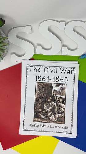 The Civil War Packet for Distance Learning and Google Drive | TpT
