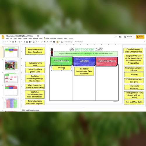 Nutcracker Ballet Digital Activities for Paperless Classrooms | TPT