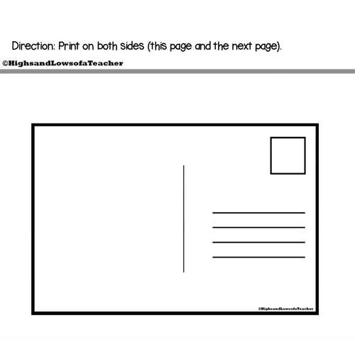 PRINTABLE Food-themed End of Year Postcards for Students | TPT