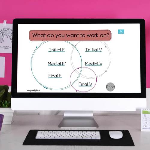 Articulation Activity for F and V Words Boom Cards for Speech Therapy