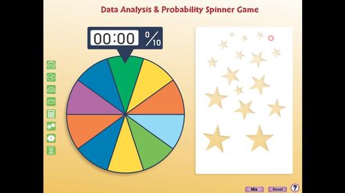 Data Analysis & Probability: Spinner Game - MAC Gr. 3-5 by CCP Interactive