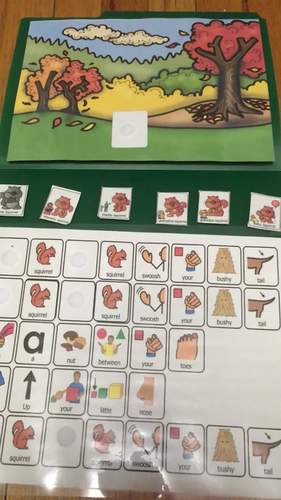 Grey Squirrel, Grey Squirrel, Fall Circle Time Song, File Folder