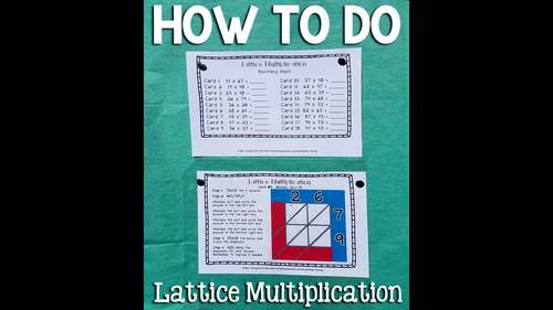 Lattice Multiplication Task Cards by Amber Thomas | TPT