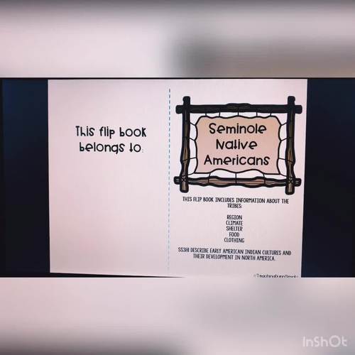 Seminole Native Americans for kids by Teaching Dunn Simply | TpT