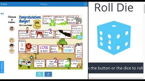 Safari Animals Board Game Interactive Boom Cards by Learning with ...