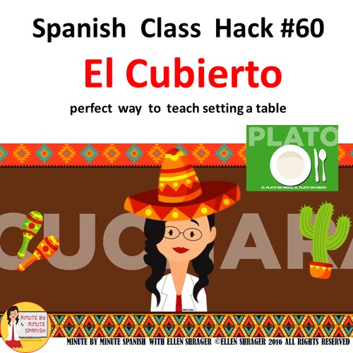 060 Spanish Class El Cubierto Song Teaches How To Set Table In Spanish