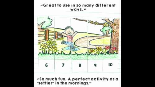 Spring Number Sequencing Puzzles 1 to 20 Maths Activities Kindergarten