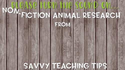 Animal Research and Life Cycle - BIGHORN SHEEP by Savvy Teaching Tips