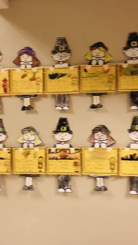 Thanksgiving Pilgrim Craftivity - Writing and Craft Bulletin Board Set ...
