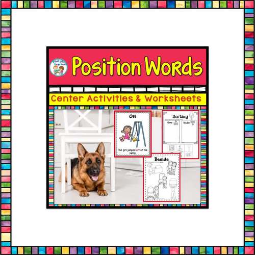 Position Words Activities and Worksheets | Math by Pint Size Learners