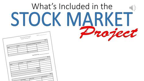Stock Market Project by Rethink Math Teacher | TPT