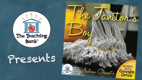 The Janitor's Boy Novel Study Book Unit by The Teaching Bank | TpT