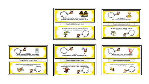 Perspective Taking Activities - Thought Bubble Thoughts & Fact vs. Opinion