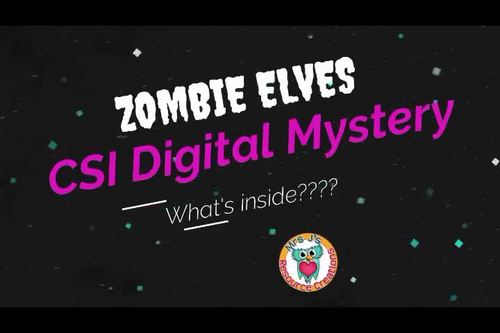 Christmas Math Game - Digital Math Mystery Activity - CSI Escape Room Math