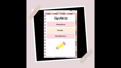 Digital Teacher Planner Goodnotes Notability Xodo Compatible | TPT