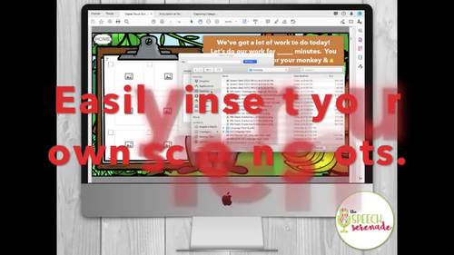 EDITABLE Digital Visual Schedules with Tokens - Monkeys and Bananas