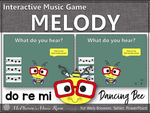 Solfege | Do Re Mi Interactive Melody Game {Dancing Bee} by Linda McPherson