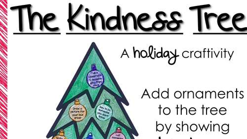 The Kindness Tree - A Holiday Christmas Activity to Encourage Acts of ...